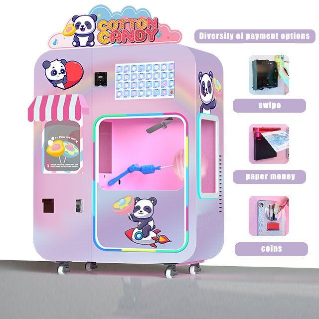Automatic Cotton Candy Vending Machine - eleven vending