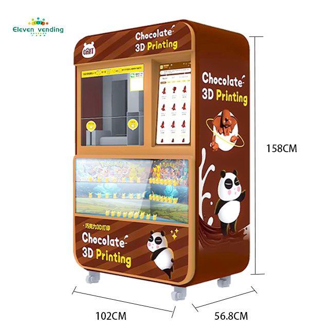 3D printer chocolate vending machine toy sculpture hot chocolate